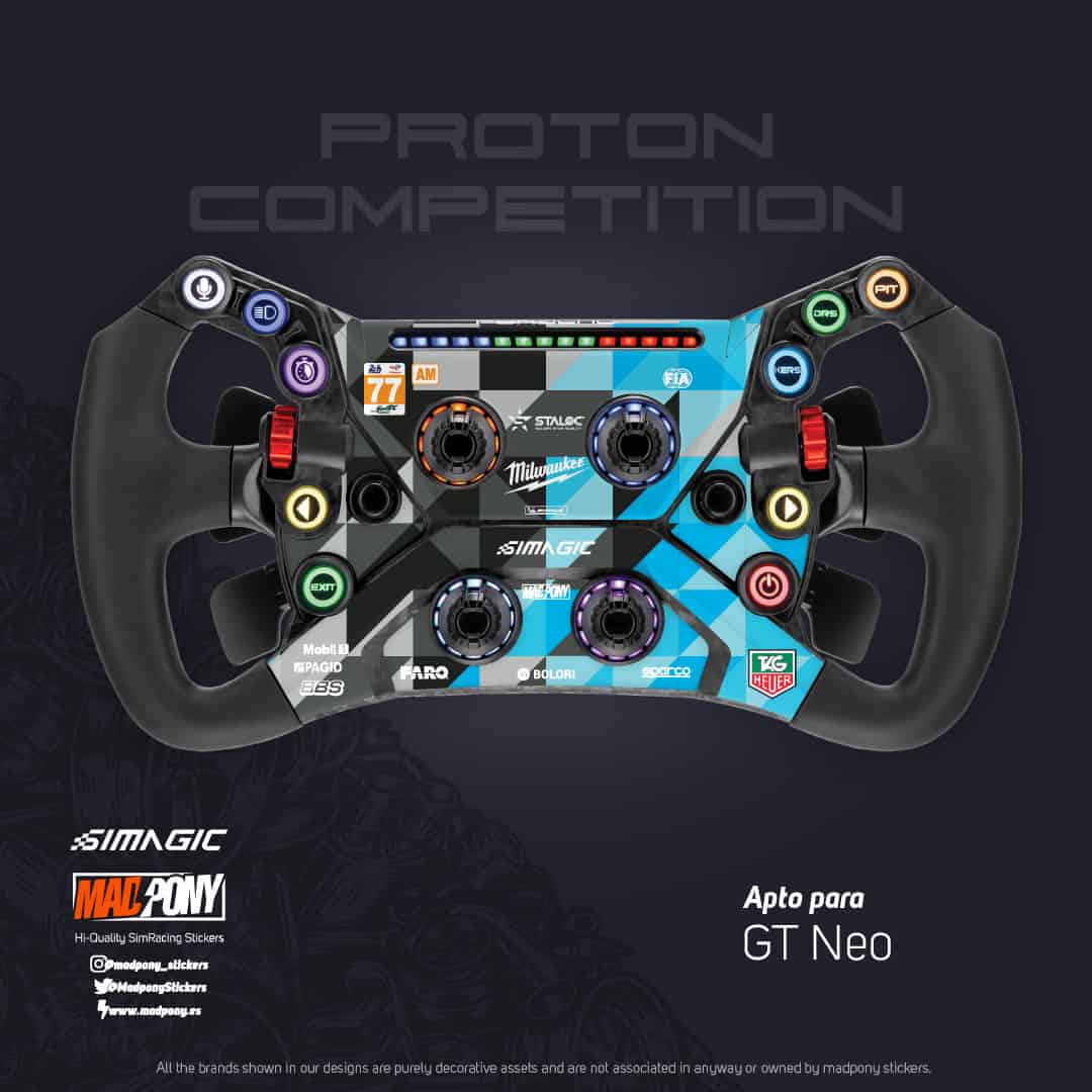 911RSR Dempsey Proton Racing - MadPony Stickers | Personaliza tu simulador